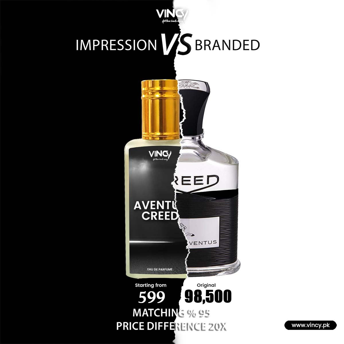 "Creed Aventus: Comparing the Authentic Fragrance to Impressions" – Vincy
